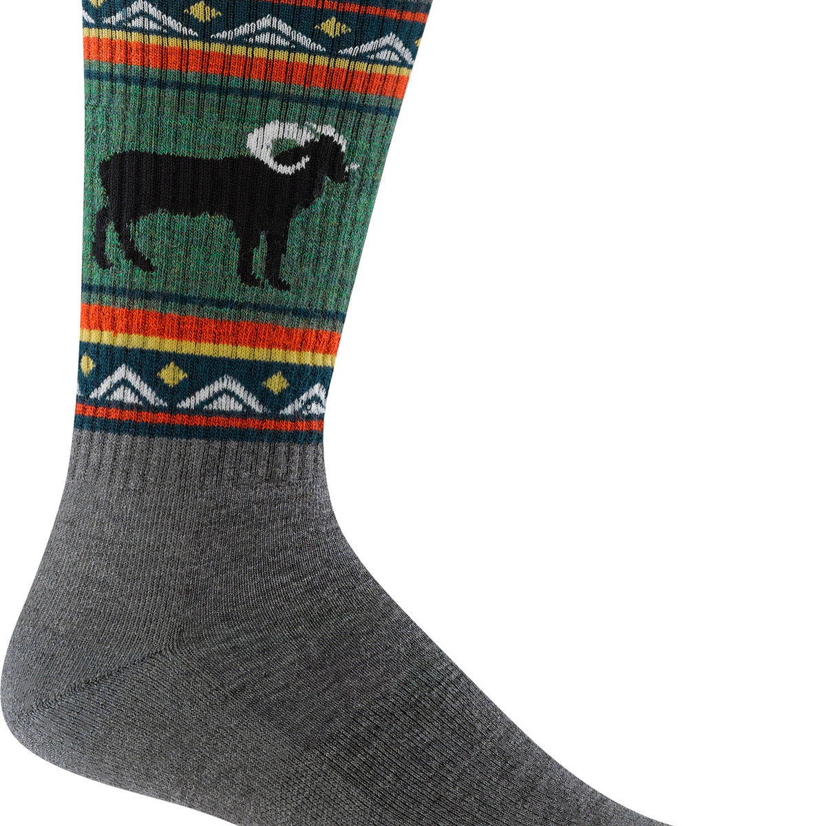 VanGrizzle Ram Midweight Merino Wool Sock (Grey), Darn Tough