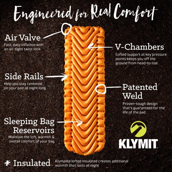 Insulated Static V Lite Sleeping Mat, Klymit