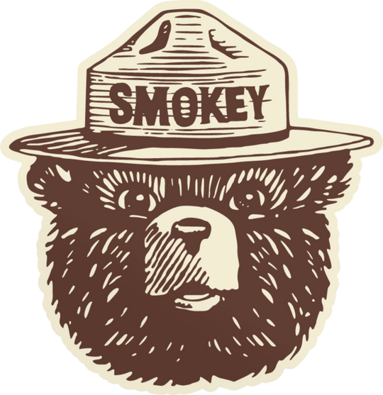 Smokey Logo Sticker, The Landmark Project