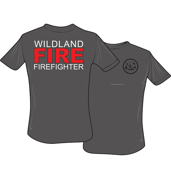 Wildland FIRE Firefighter T-Shirt (Heather Grey), The Supply Cache ...